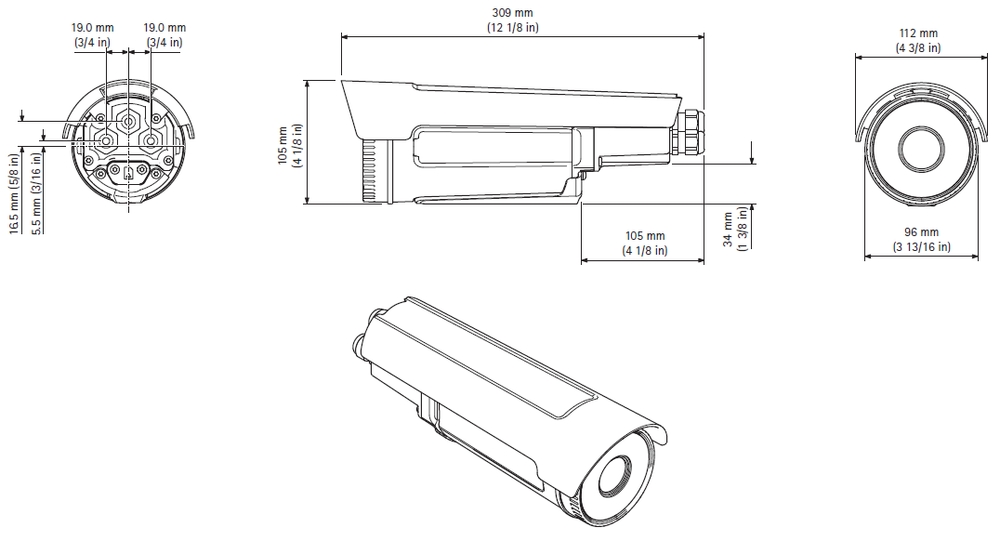 Сетевая камера Axis Q1765-LE PT Mount